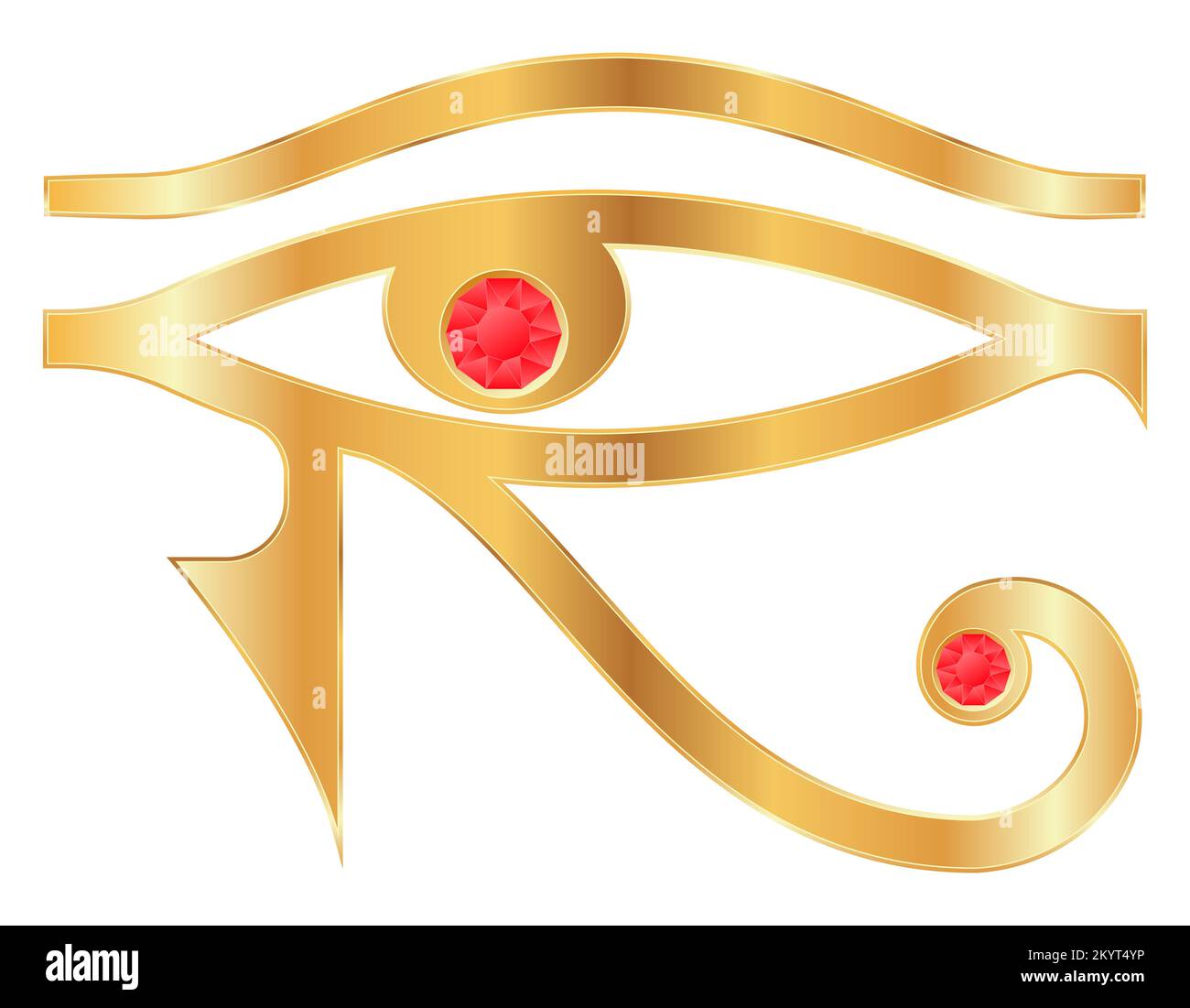 Eye Of Horus Symbol Of Ancient Egypt Vector Illustration Isolated On