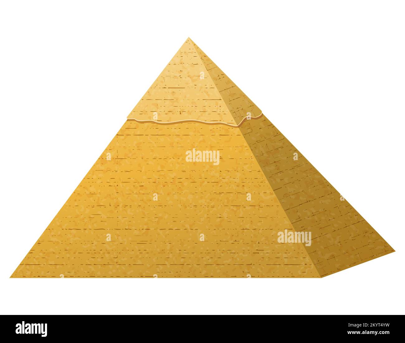 pyramid symbol of ancient egypt vector illustration isolated on white ...