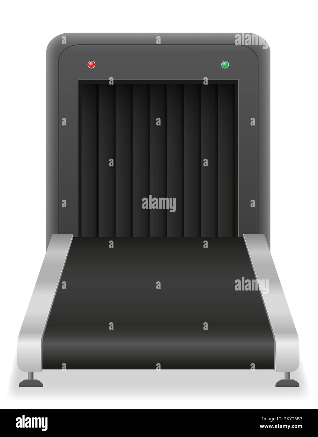 airport baggage scanner vector illustration isolated on white ...