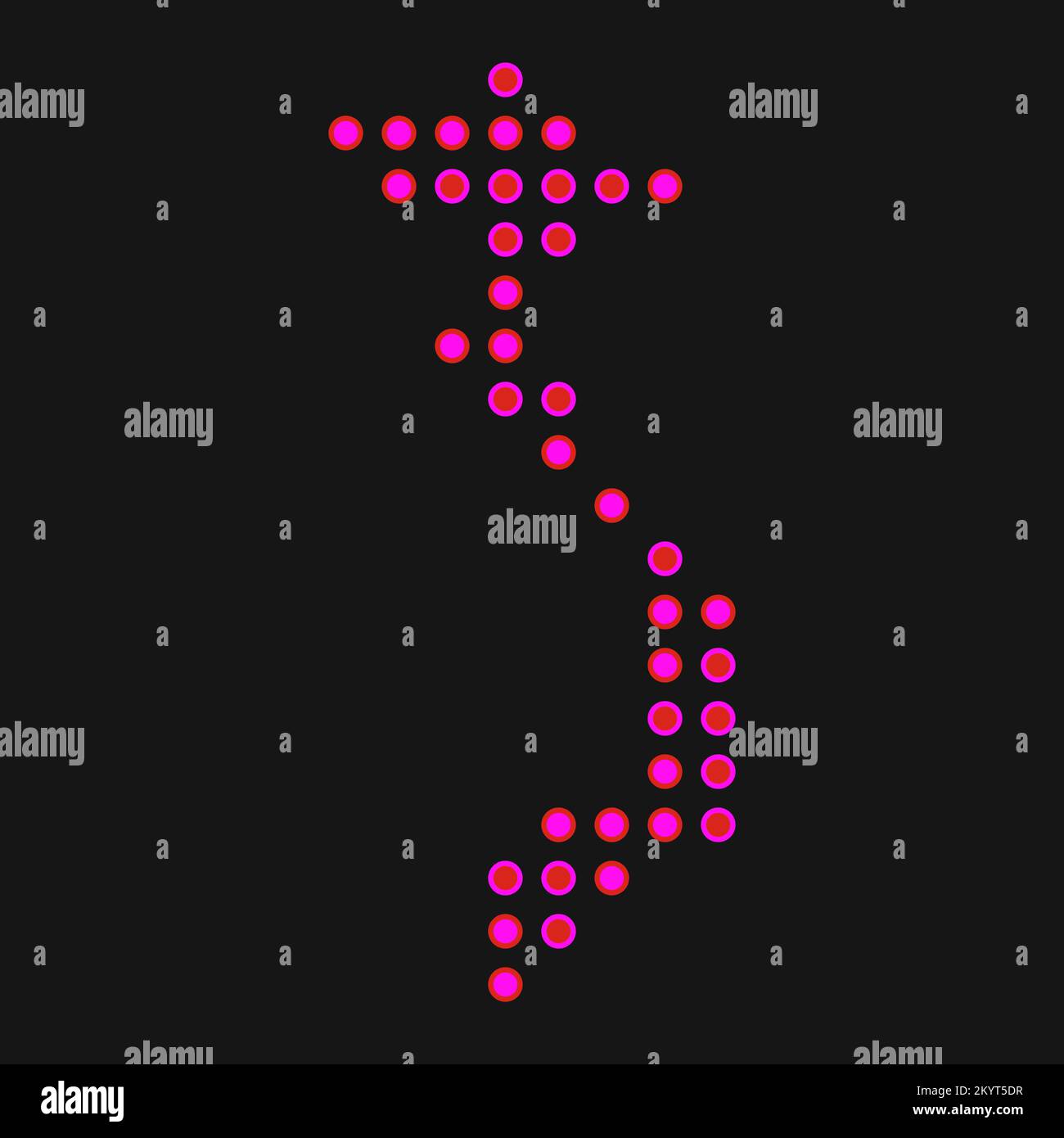 Vietnam Map Silhouette Pixelated generative pattern illustration Stock ...