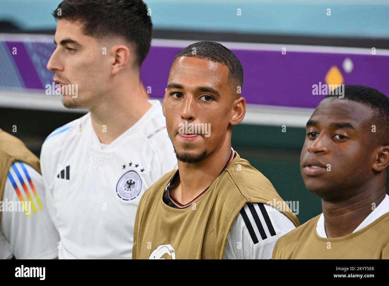Al Khor, Katar. 01st Dec, 2022. Thilo KEHRER (GER), reserve bench ...