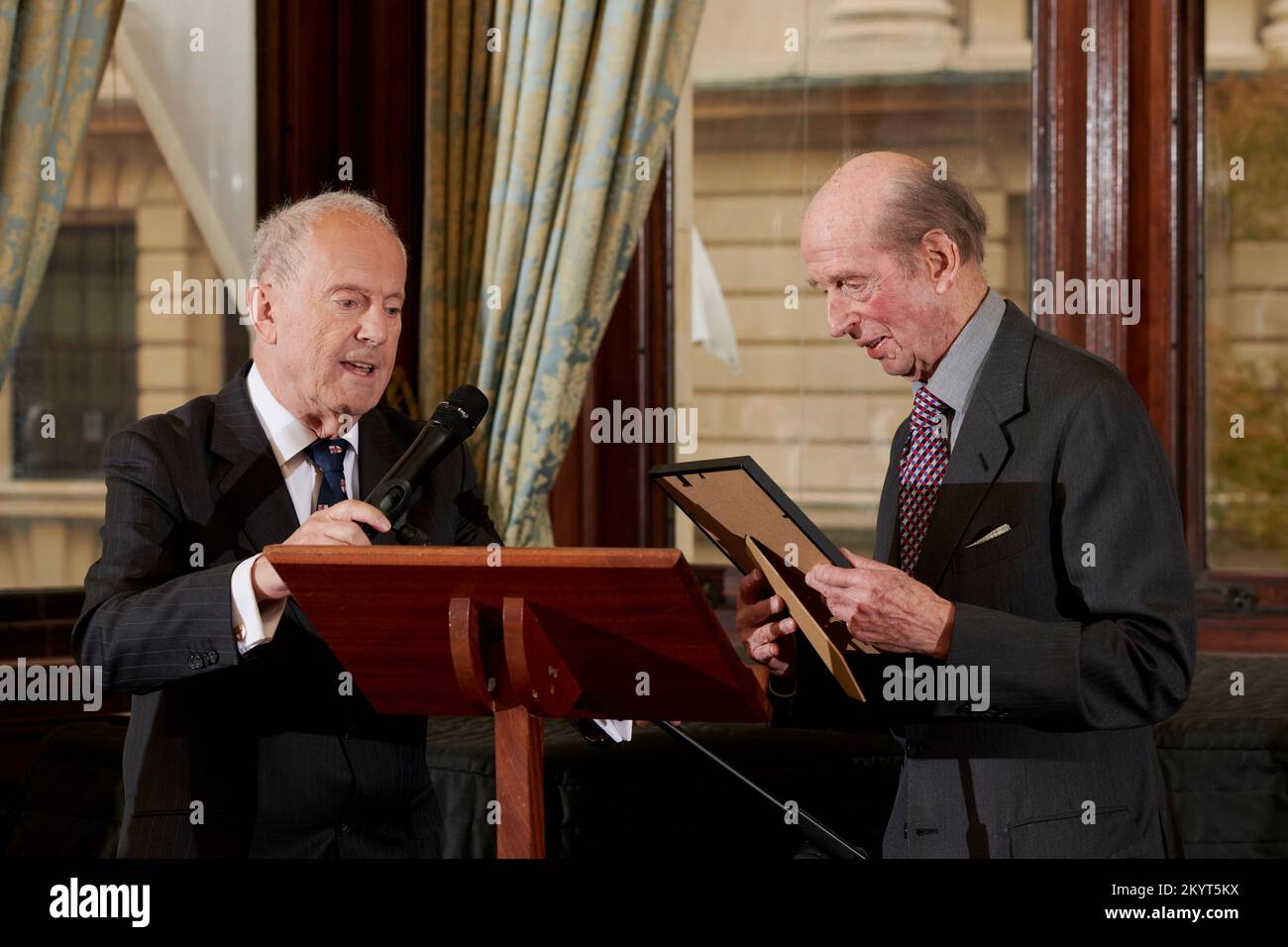 Gyles Brandreth and The Duke of Kent at The Oldie of the Year Awards ...