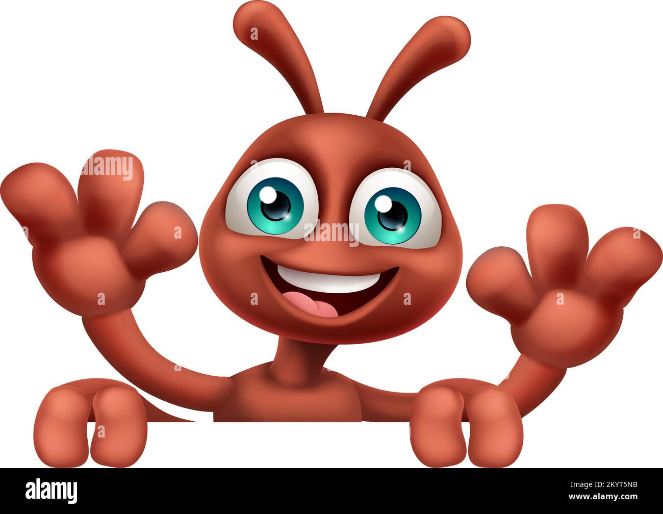 Ant Insect Bug Cute Cartoon Character Mascot Stock Vector Image & Art ...
