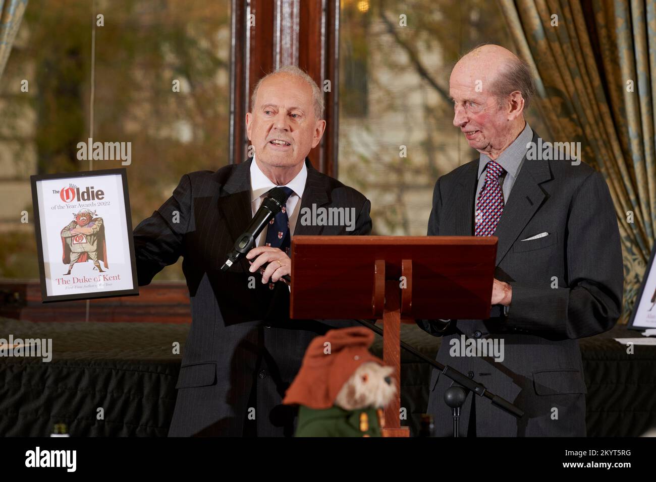 Gyles Brandreth and The Duke of Kent at The Oldie of the Year Awards ...