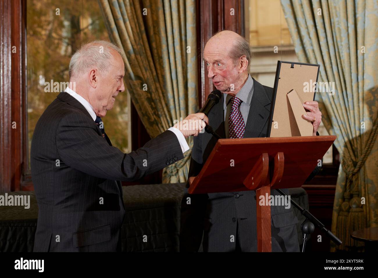 Gyles Brandreth and The Duke of Kent at The Oldie of the Year Awards ...