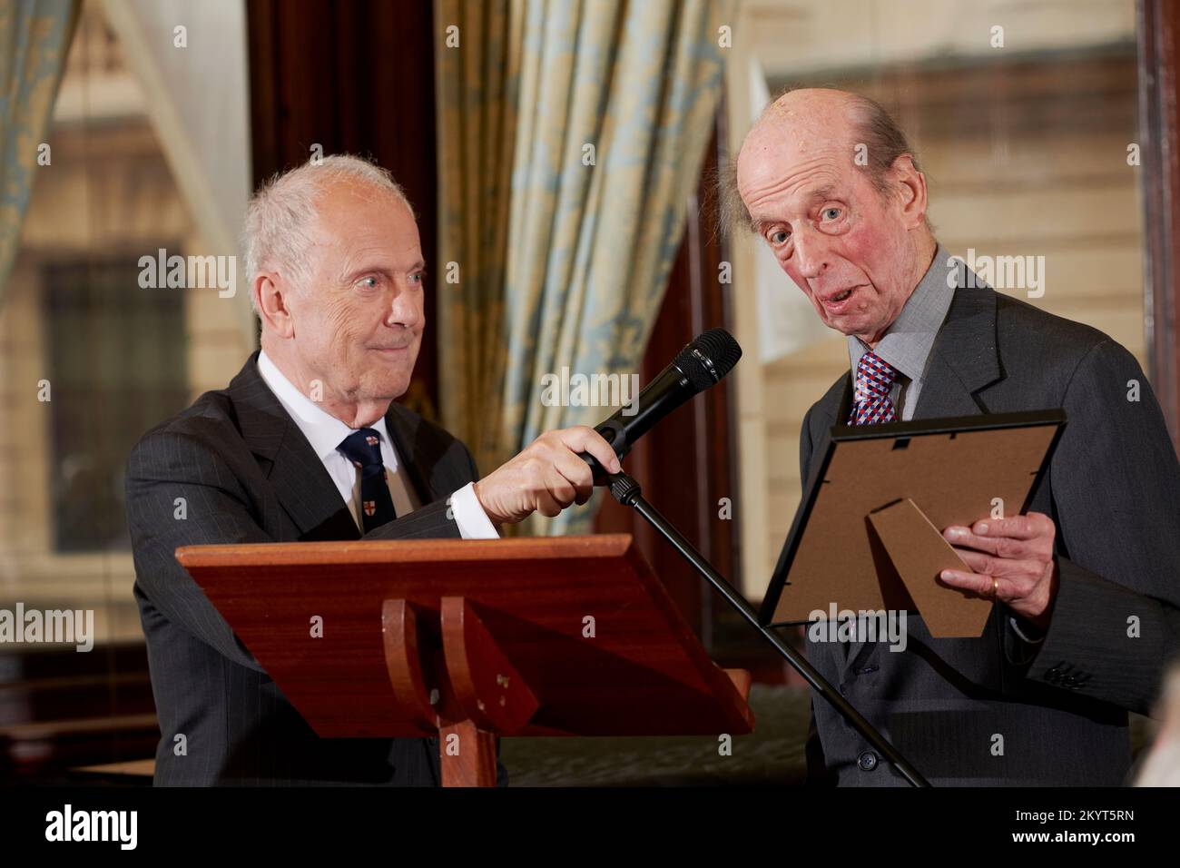 Gyles Brandreth and The Duke of Kent at The Oldie of the Year Awards ...
