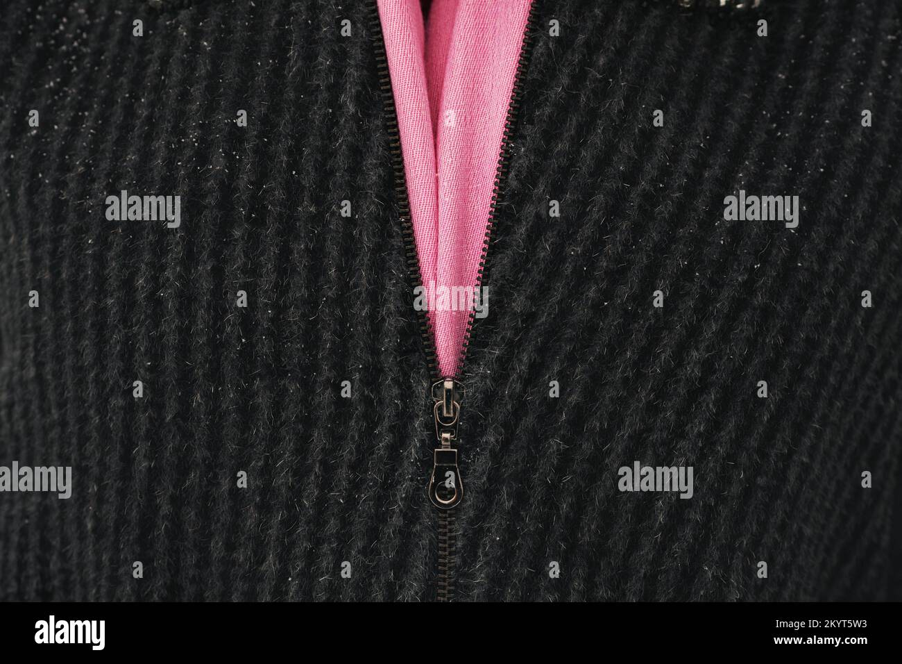 Knitted zipper hi-res stock photography and images - Alamy