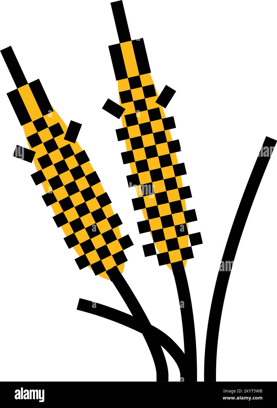 rye plant food color icon vector illustration Stock Vector Image & Art ...