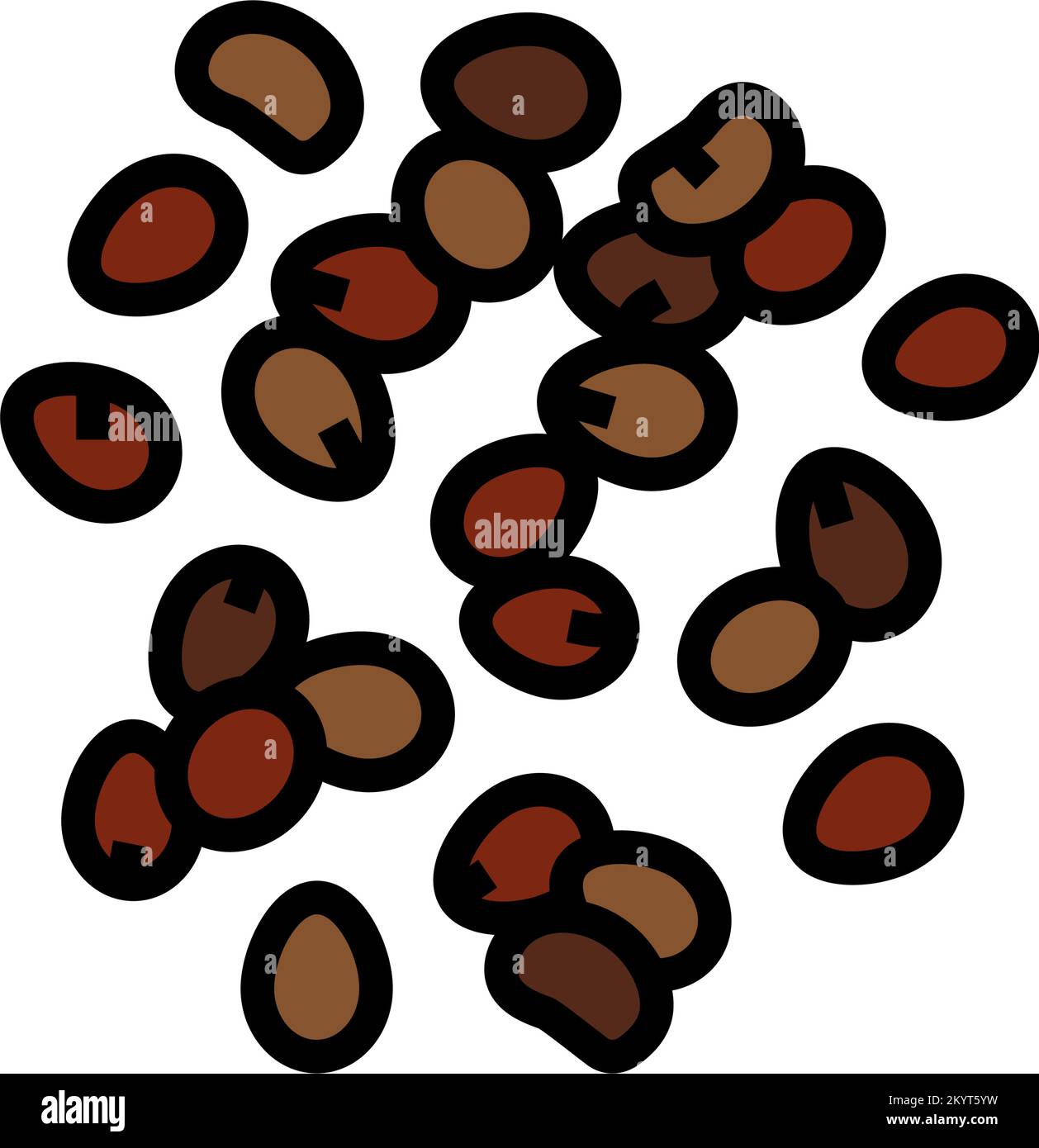 sorghum grain food color icon vector illustration Stock Vector Image ...