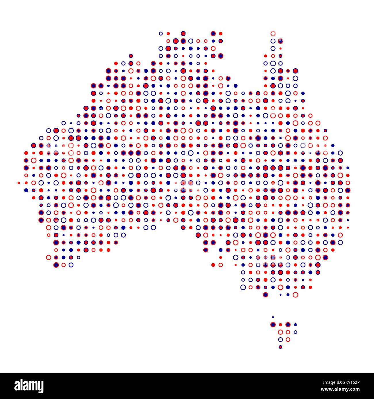 Australia Map Silhouette Pixelated generative pattern illustration ...