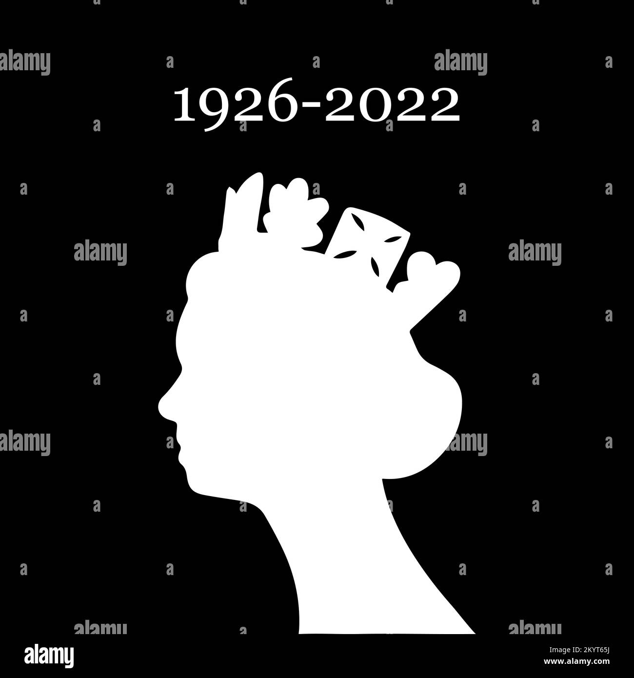 British queen head Stock Vector Images - Alamy