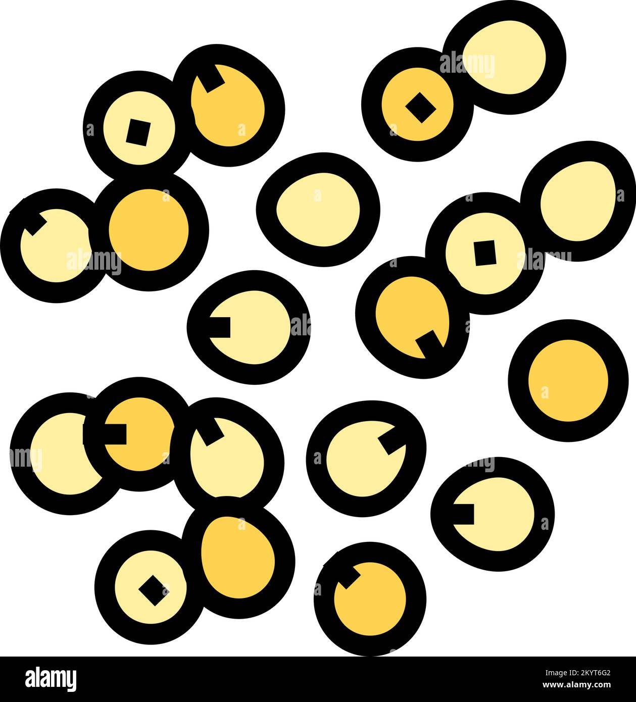 Millet meal millet flakes Stock Vector Images - Alamy