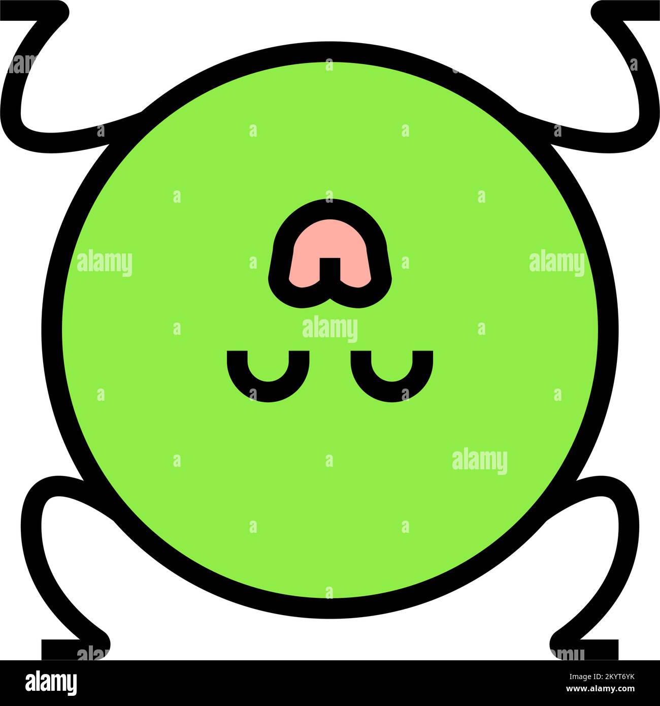circle geometric character color icon vector illustration Stock Vector ...