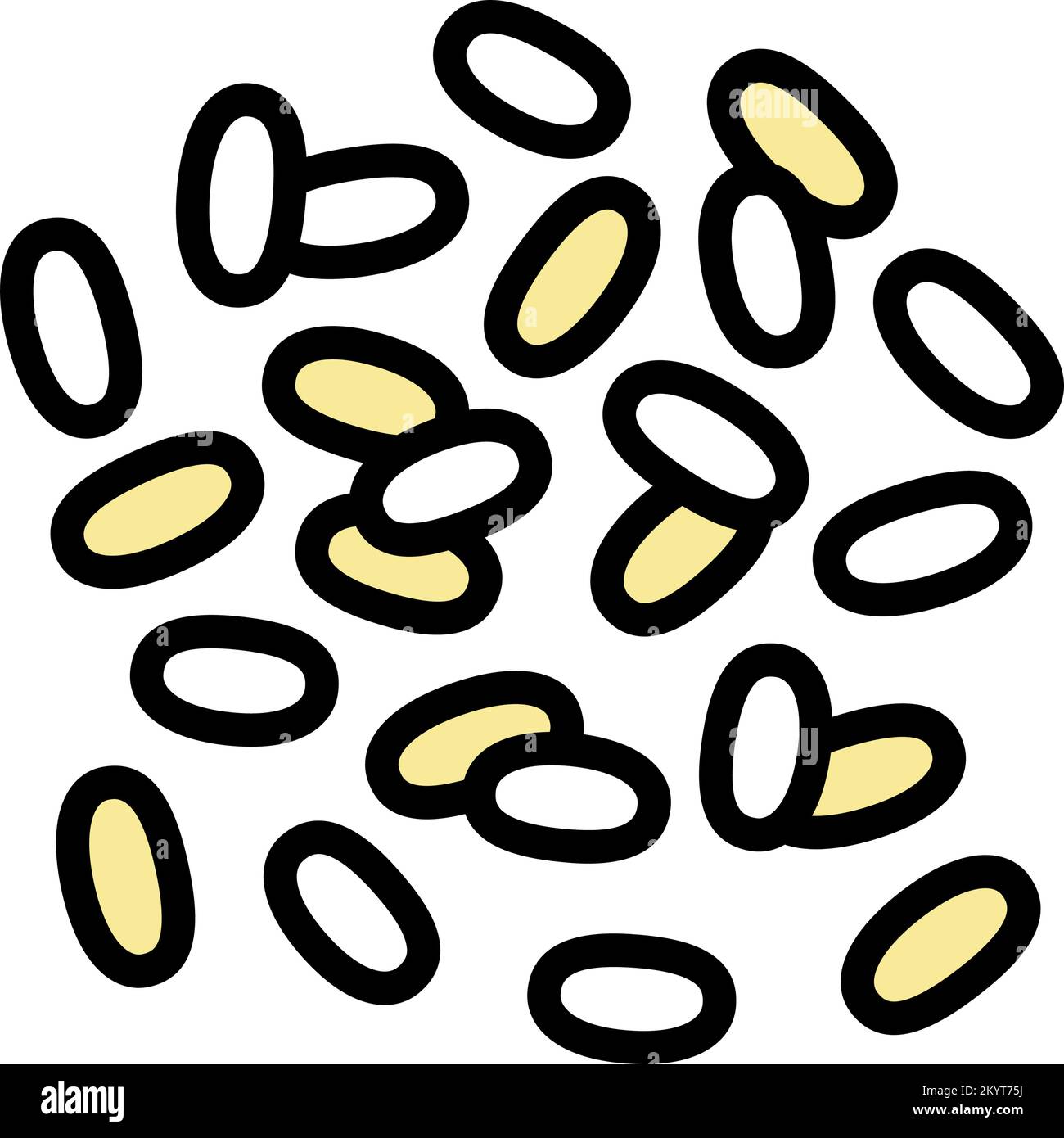 rice grain healthy color icon vector illustration Stock Vector Image ...
