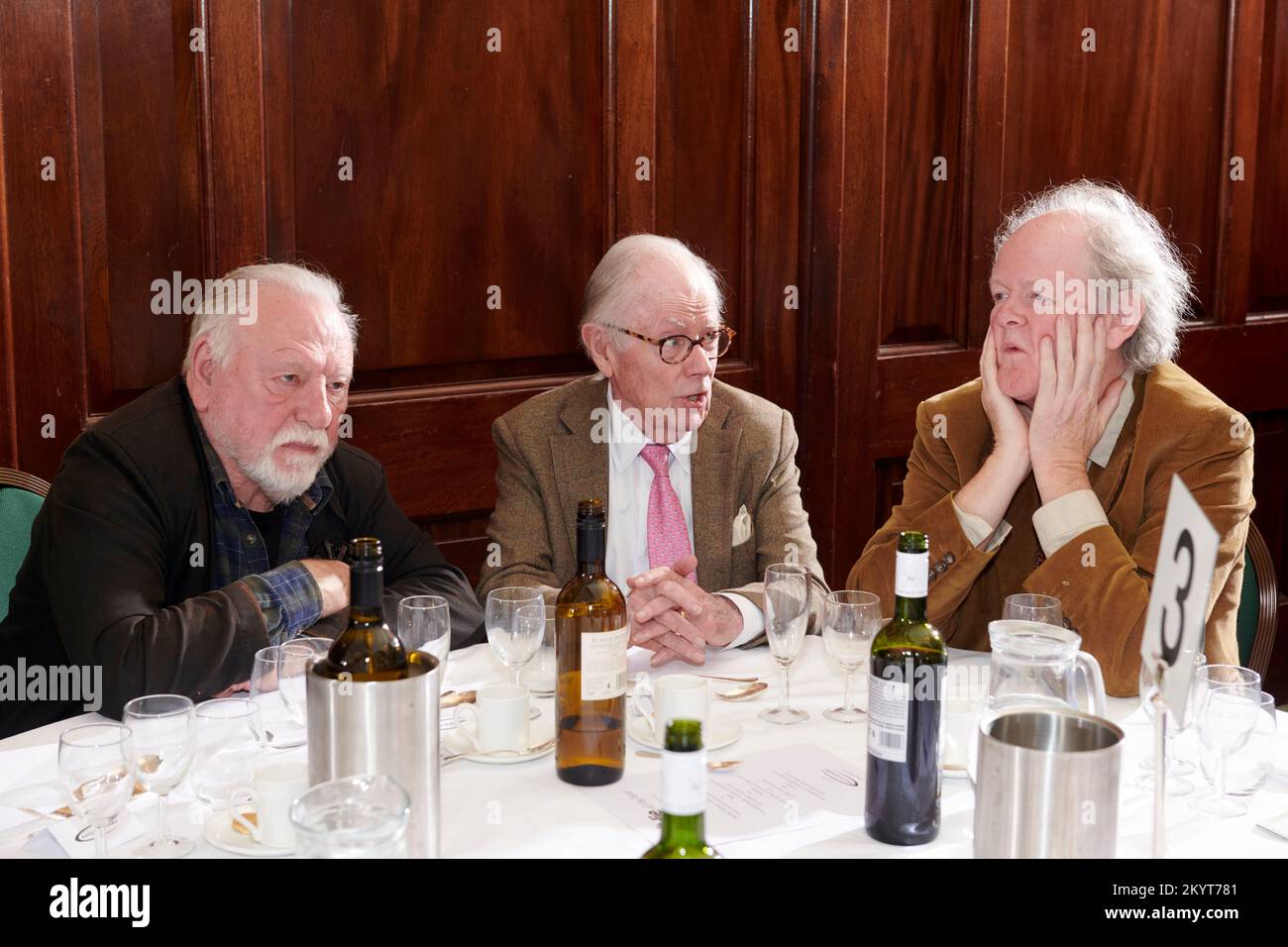 Kenneth Cranham, Micheal Whitehall and Craig Brown at The Oldie of the ...