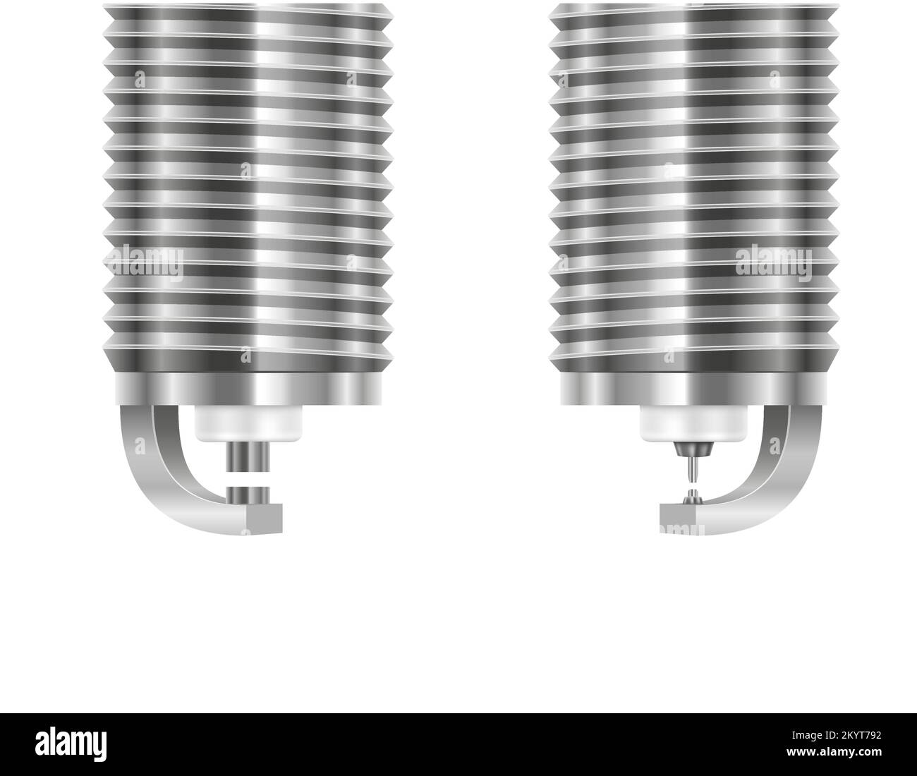 automotive spark plug vector illustration isolated on white background ...