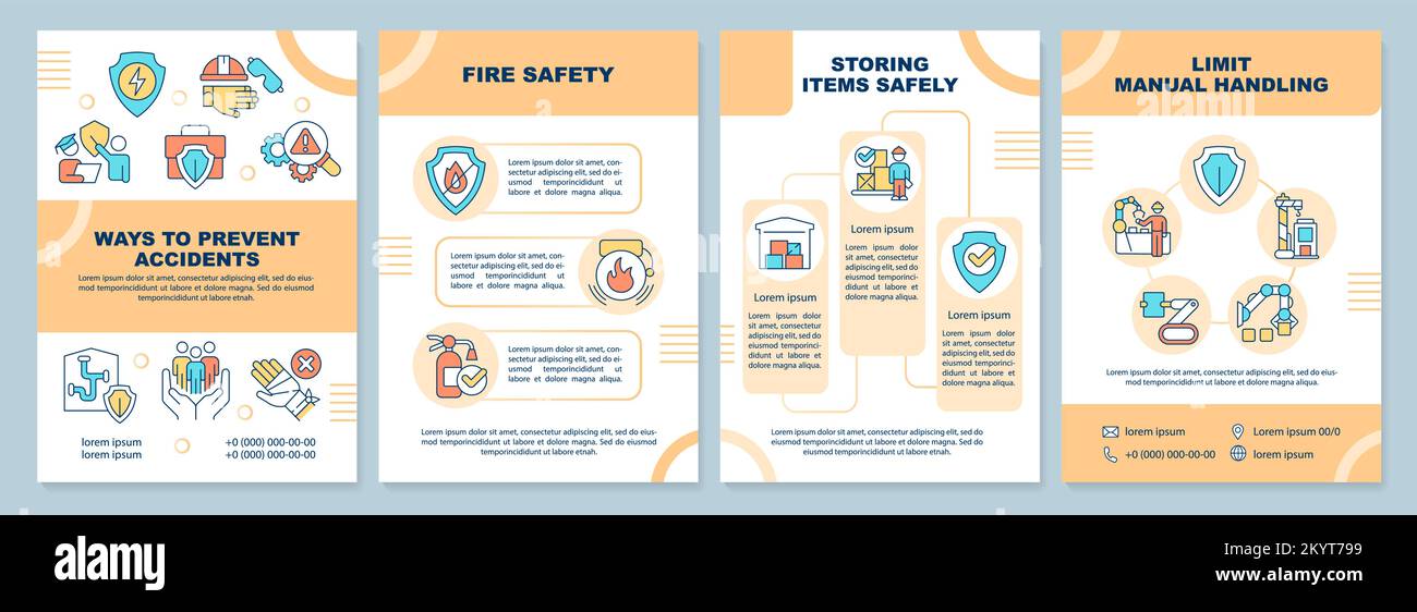 Ways to prevent accidents brochure template Stock Vector Image & Art ... Ways to prevent accidents brochure template Stock Vector Image & Art ...