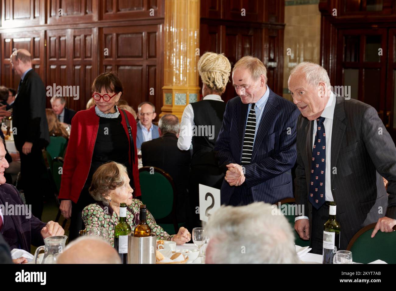 Leslie Caron, John Lloyd and Gyles Brandreth at The Oldie of the Year ...