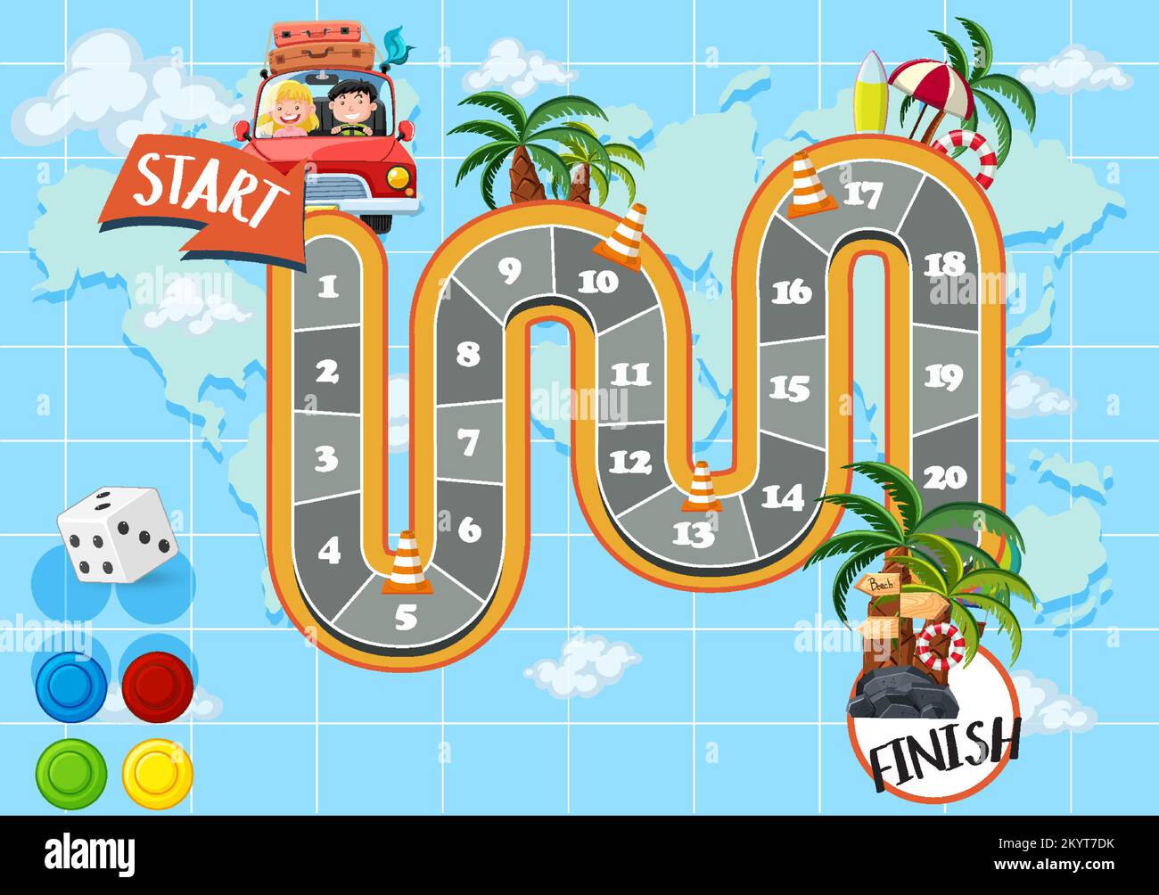 Maze game template for kids illustration Stock Vector Image & Art - Alamy