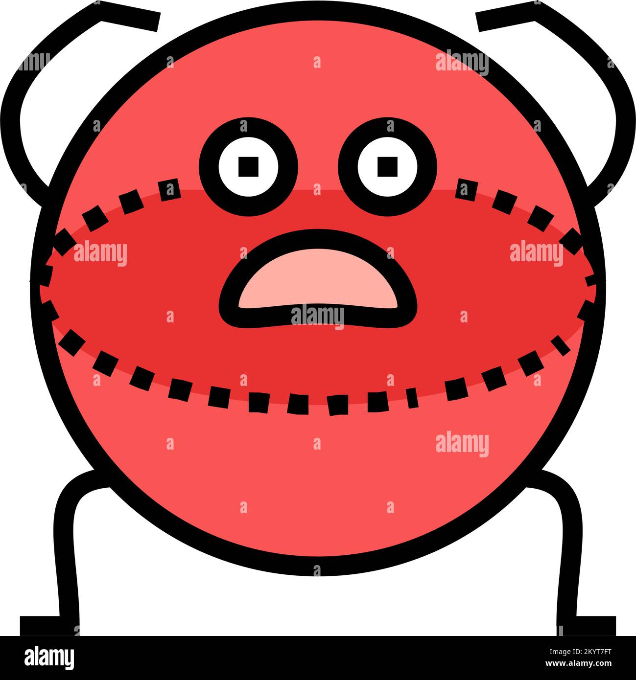 ball geometric shape character color icon vector illustration Stock ...