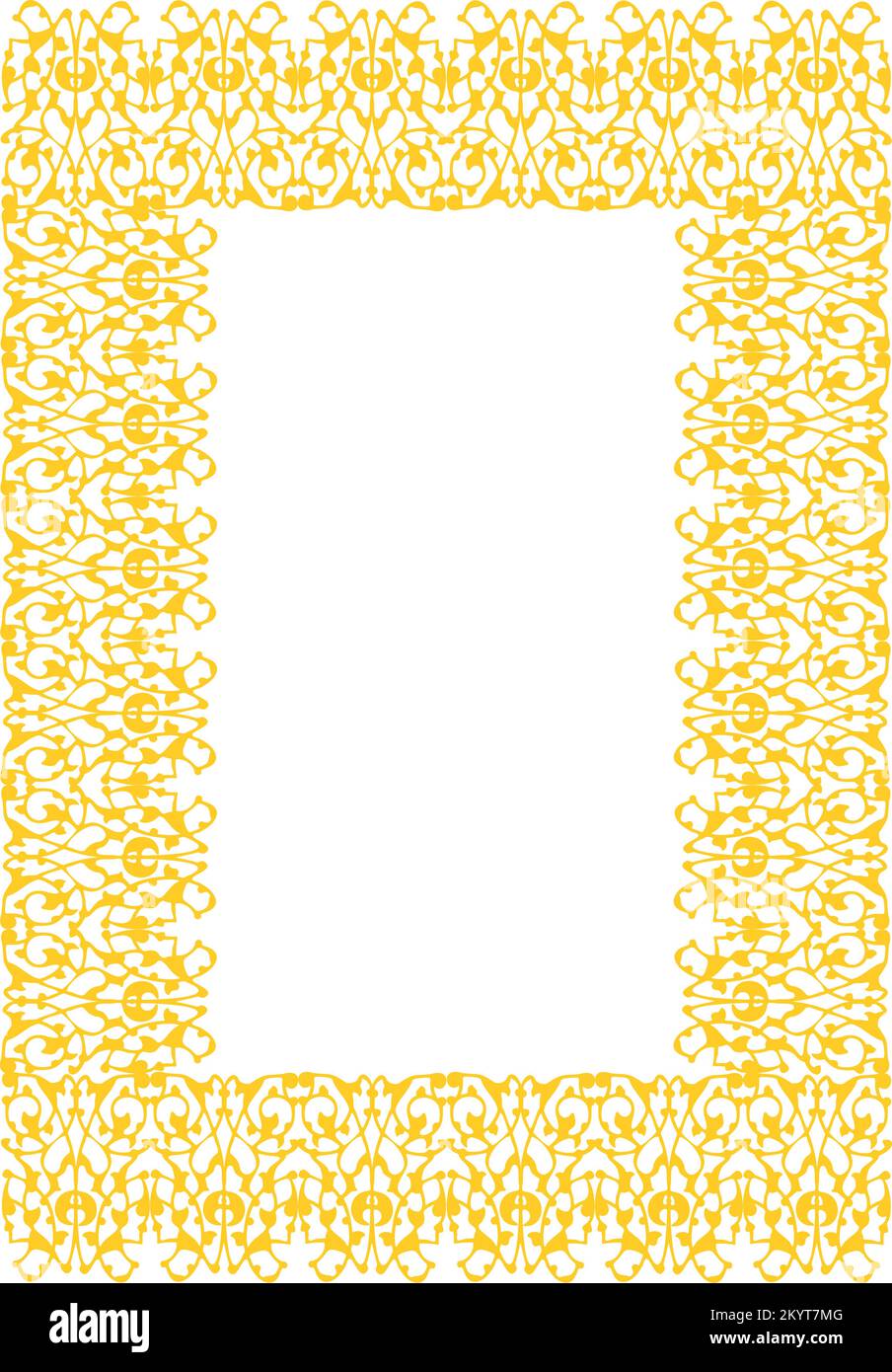 Golden rectangular digital frame Stock Vector Image & Art - Alamy