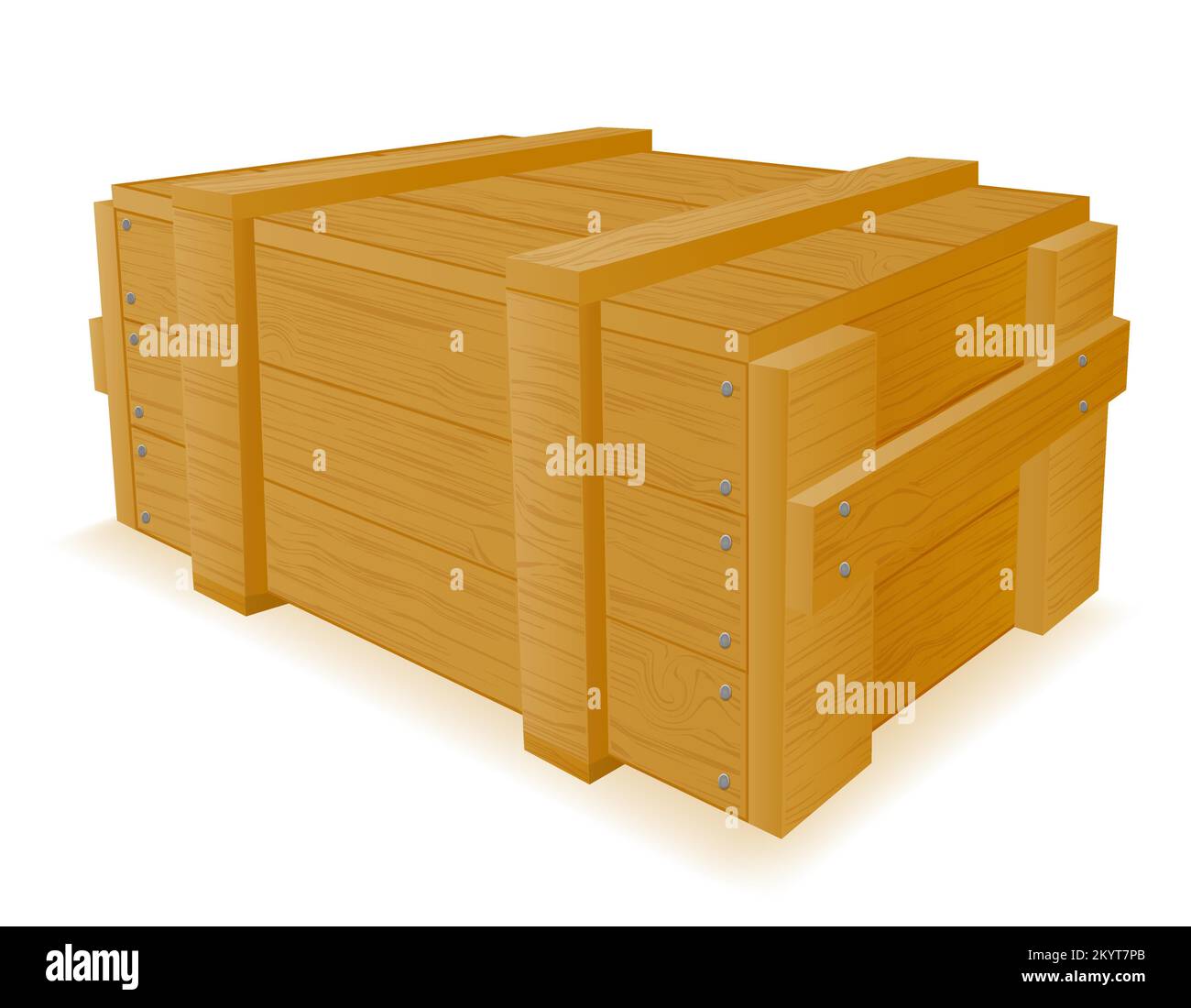 army wooden box for weapons and ammunition vector illustration isolated ...