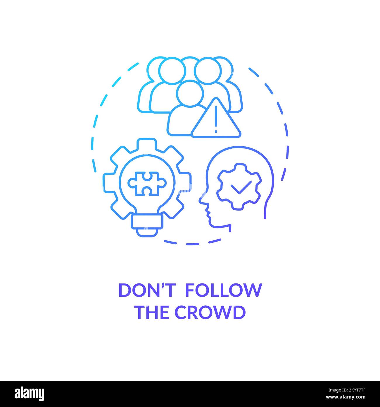 Follow the crowd line drawing Stock Vector Images - Alamy