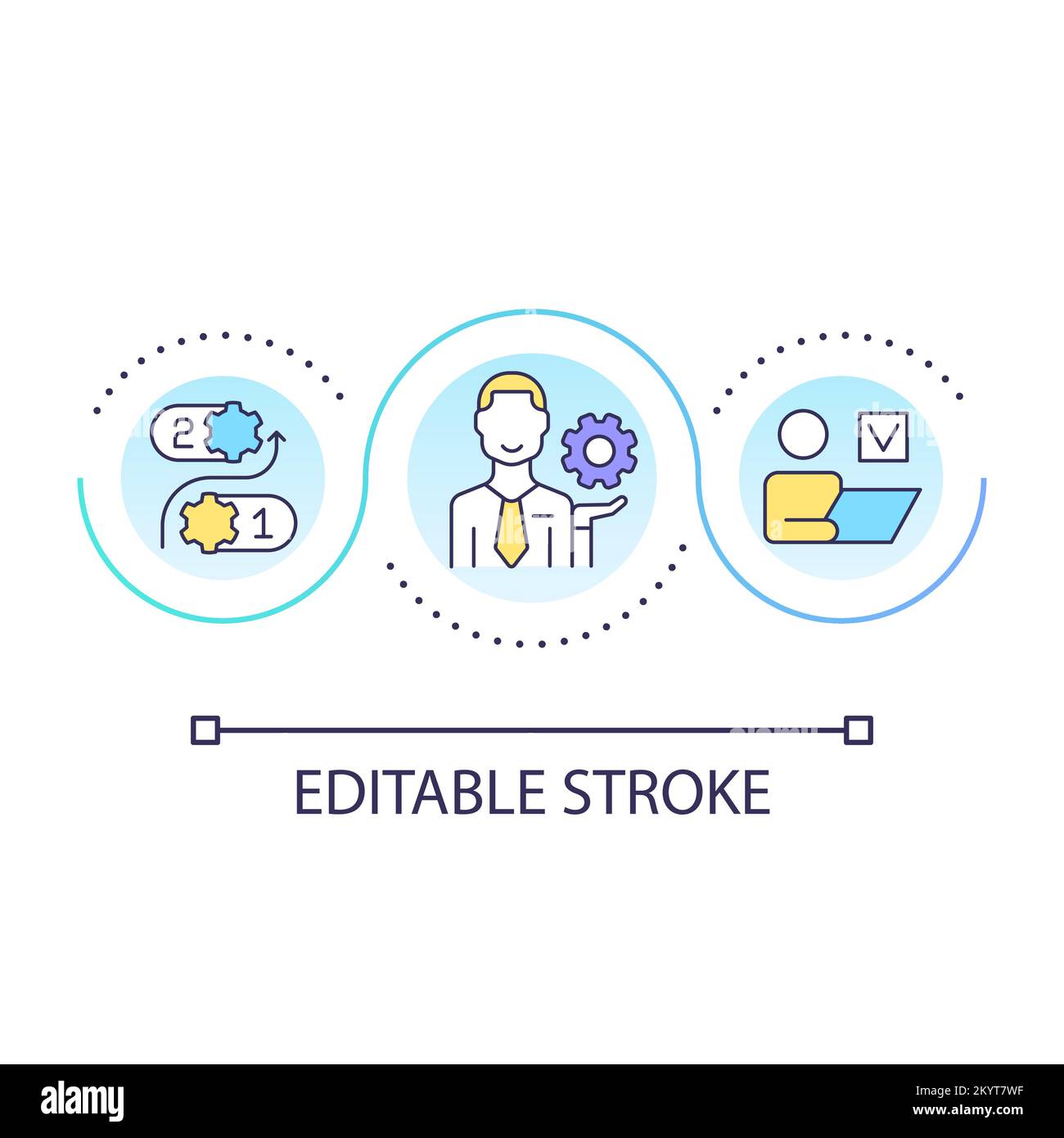 Product owner loop concept icon Stock Vector Image & Art - Alamy