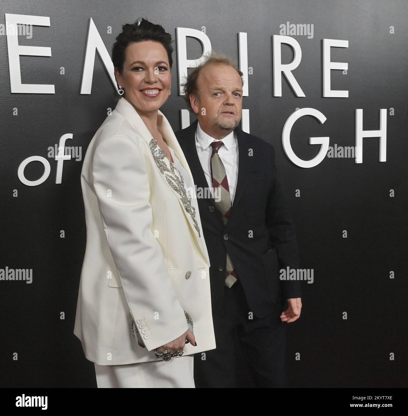 Cast members Olivia Colman (L) and Toby Jones attend the premiere of ...