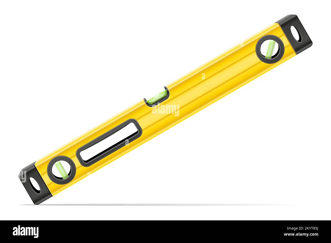 building level measuring device for determining a flat surface vector ...