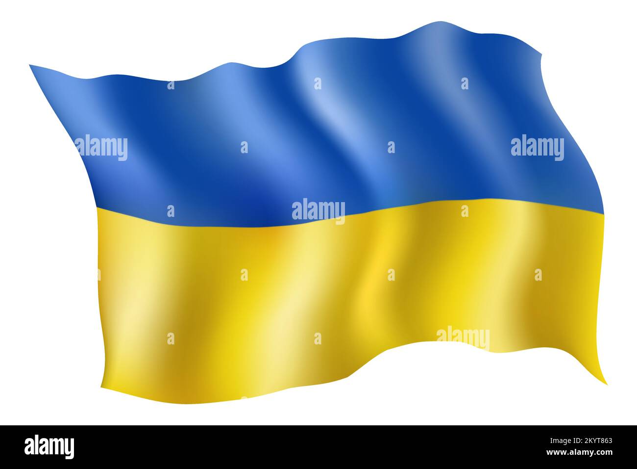national flag of ukraine vector illustration isolated on white ...