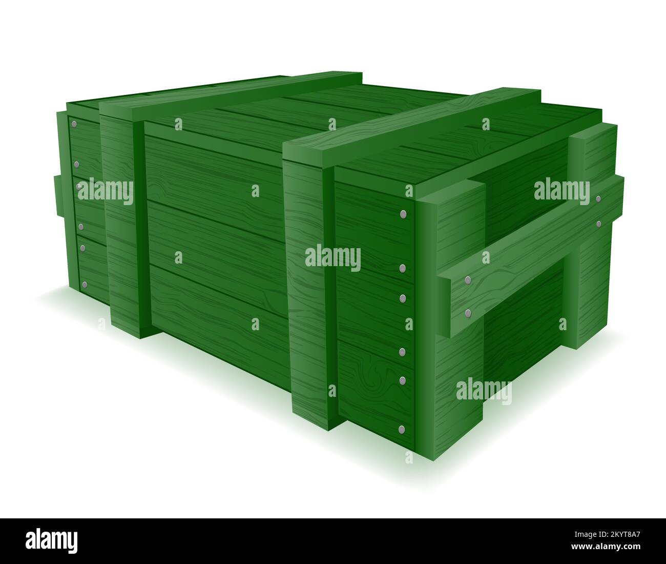 army wooden box for weapons and ammunition vector illustration isolated ...