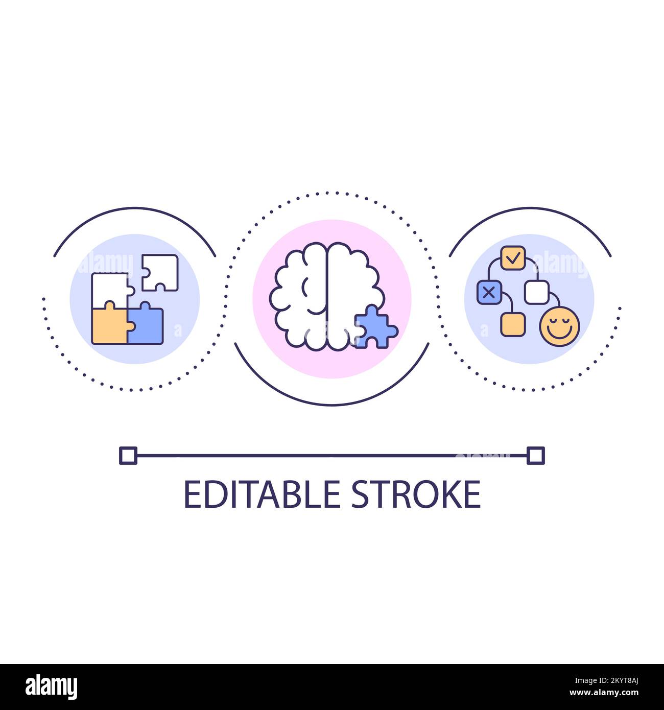 Memory bias loop concept icon Stock Vector Image & Art - Alamy