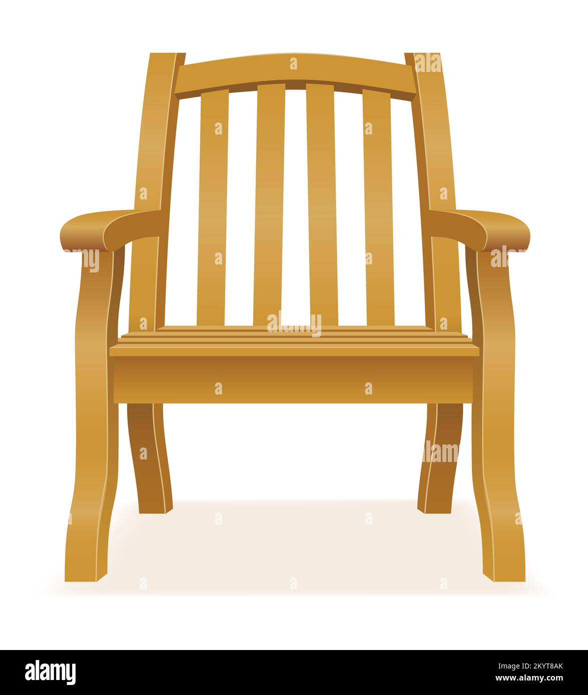 wooden chair vector illustration isolated on white background Stock ...
