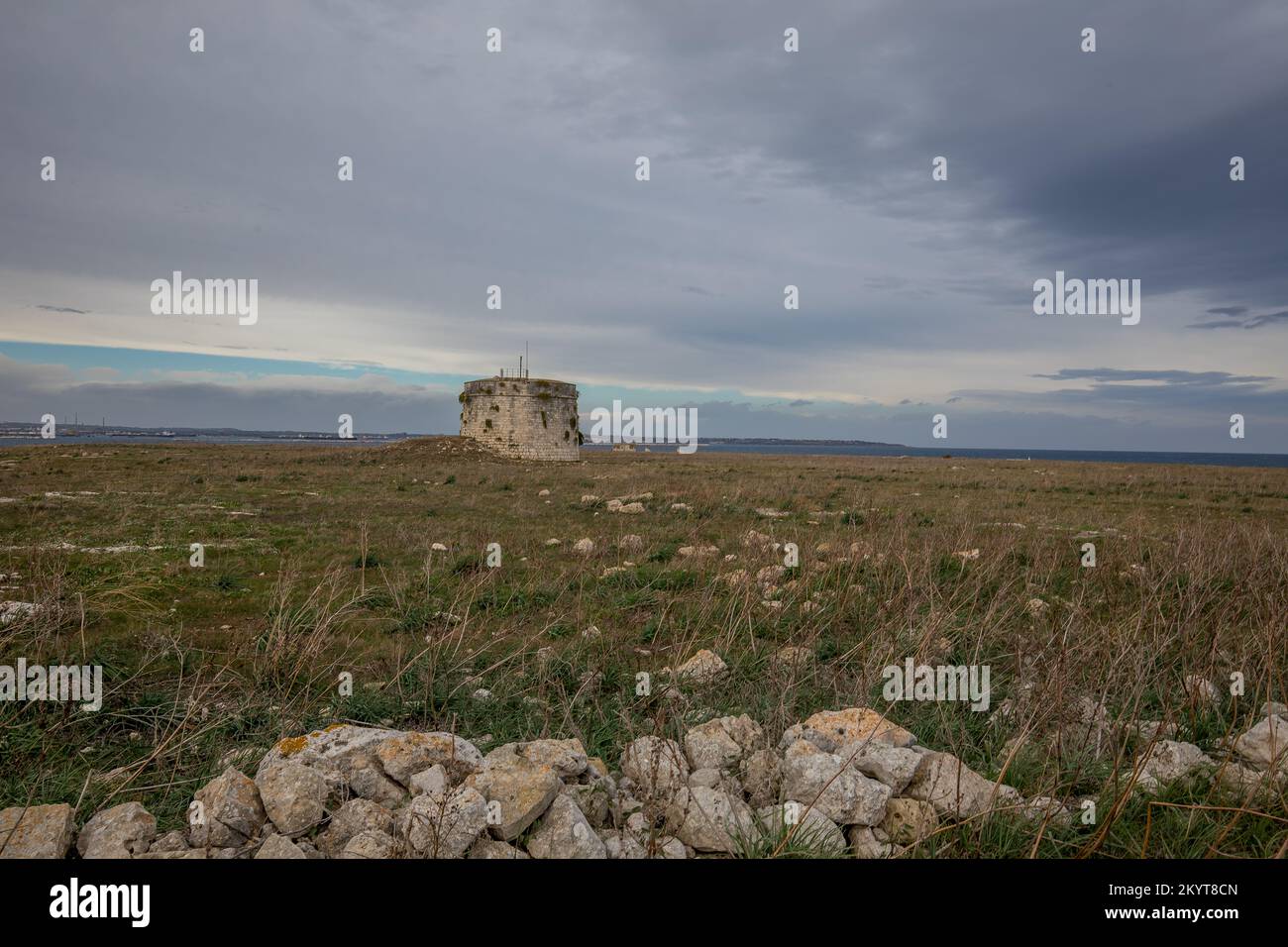 WWii Italian defence placements in Sicily Stock Photo - Alamy