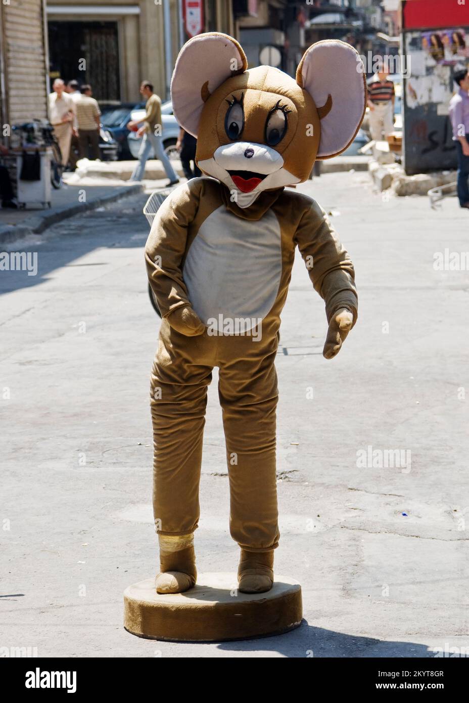 Mouse costumed street performer - Damascus, Syria Stock Photo - Alamy