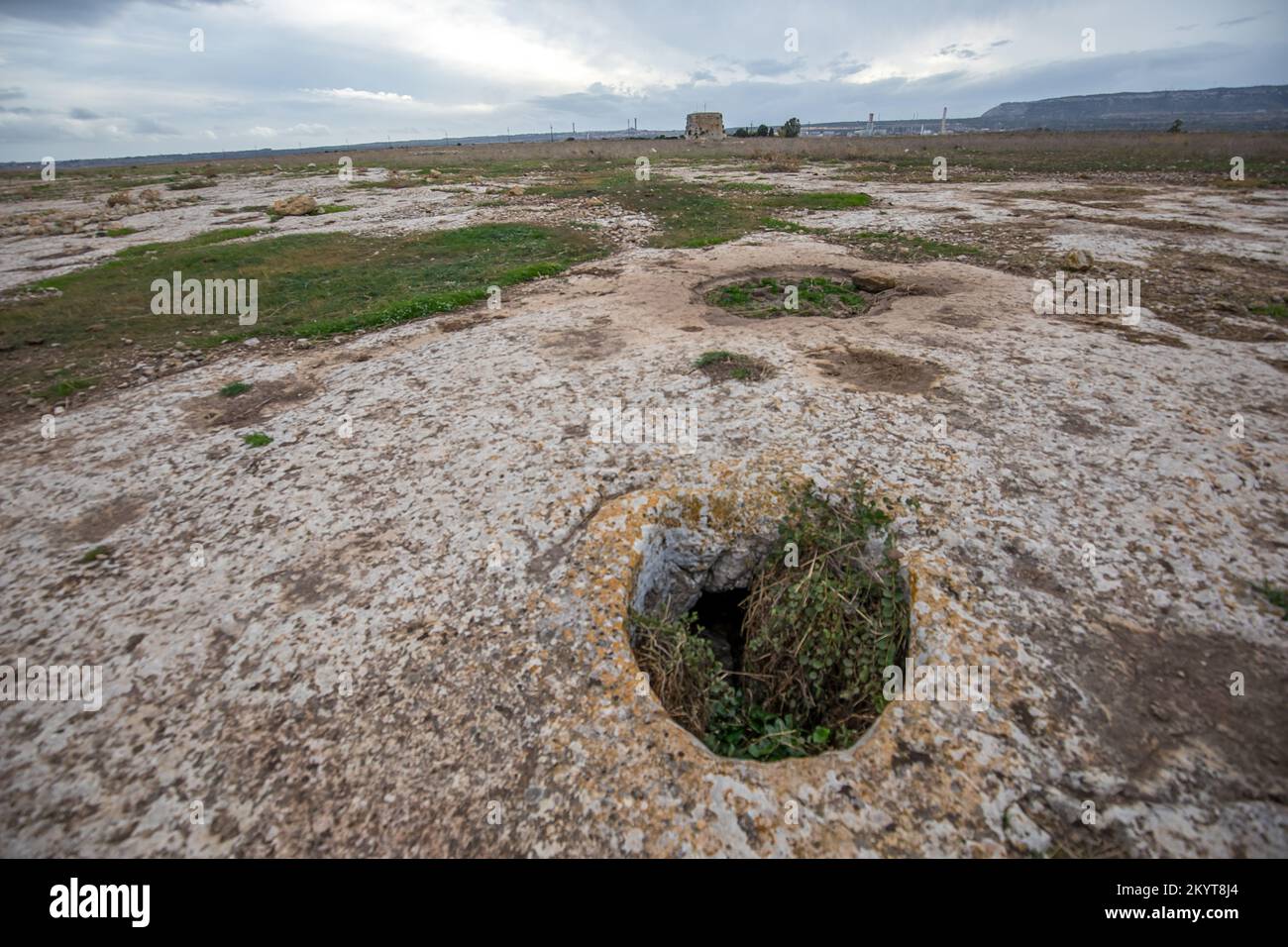 WWii Italian defence placements in Sicily Stock Photo - Alamy