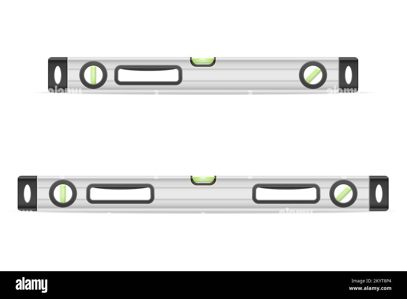 building level measuring device for determining a flat surface vector ...