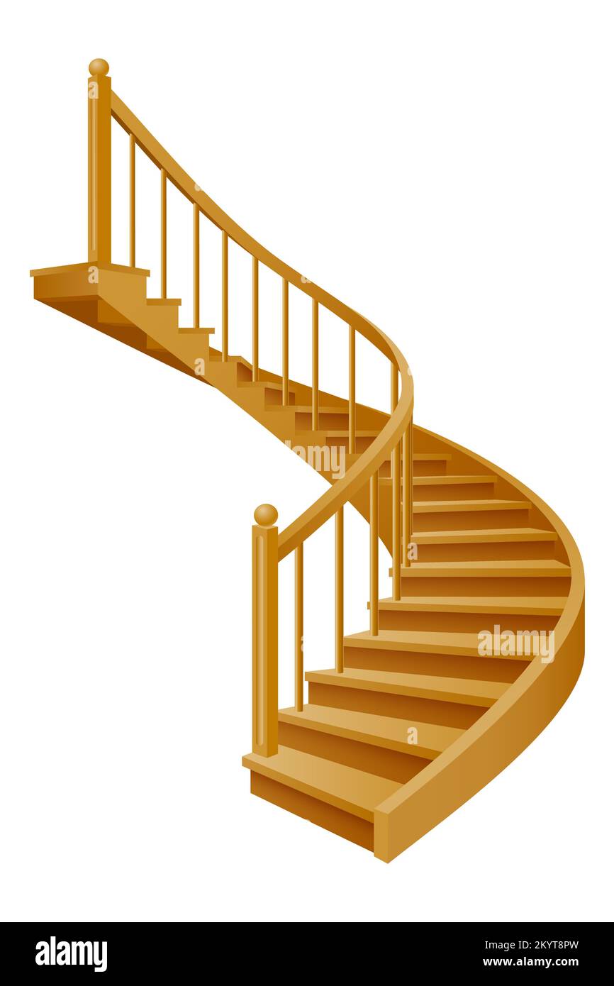 Cartoon Wooden Stairs