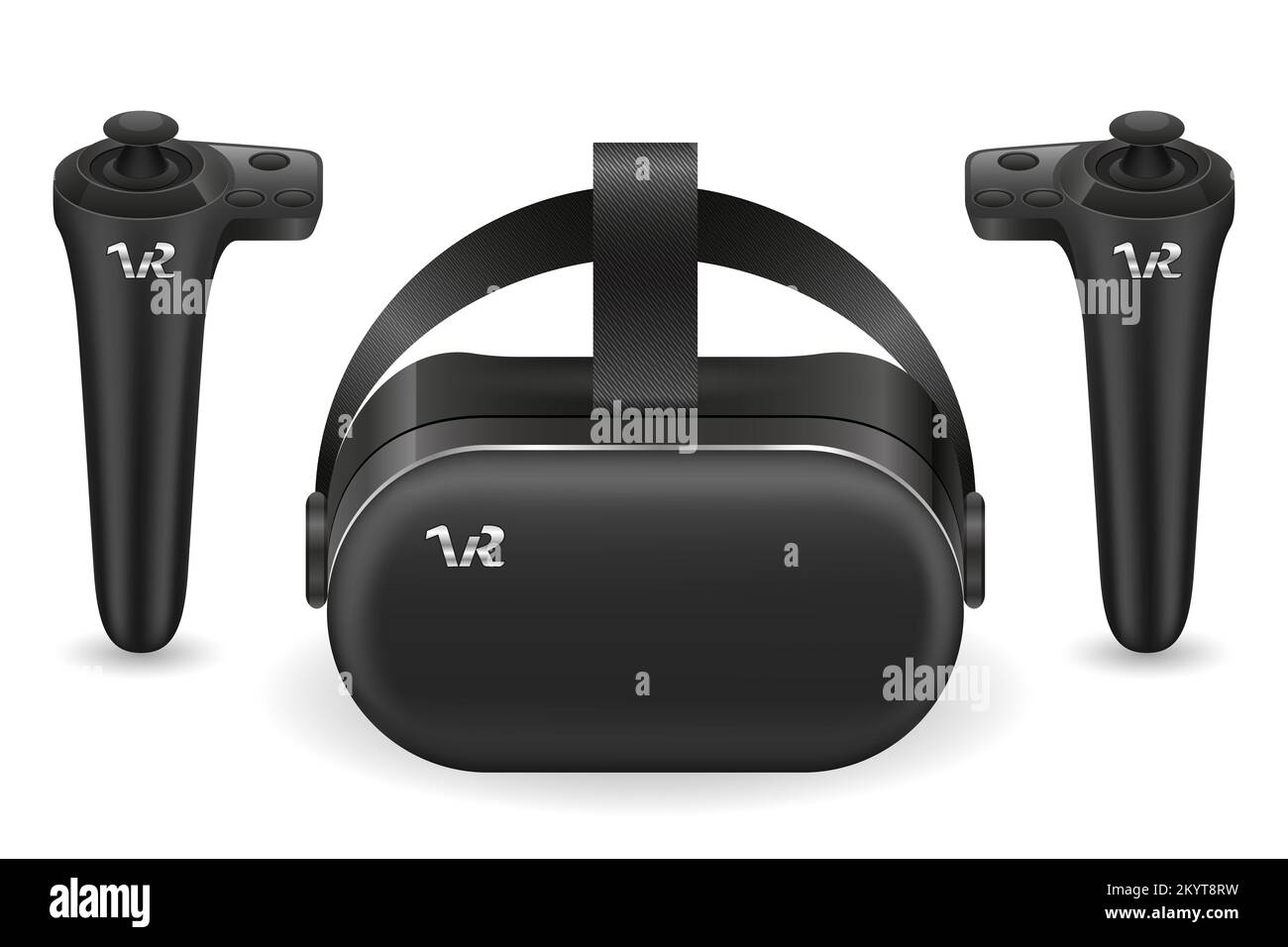 vr glasses helmet mask virtual reality vector illustration isolated on black background Stock ...