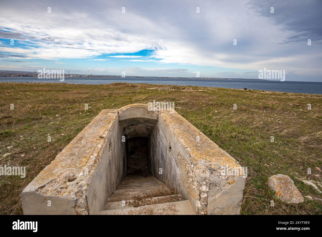 WWii Italian defence placements in Sicily Stock Photo - Alamy