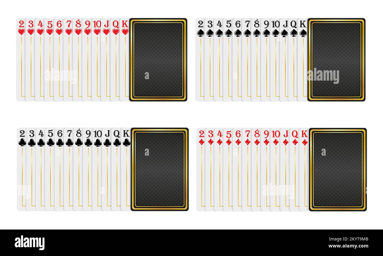 casino cards for gambling vector illustration isolated on white ...