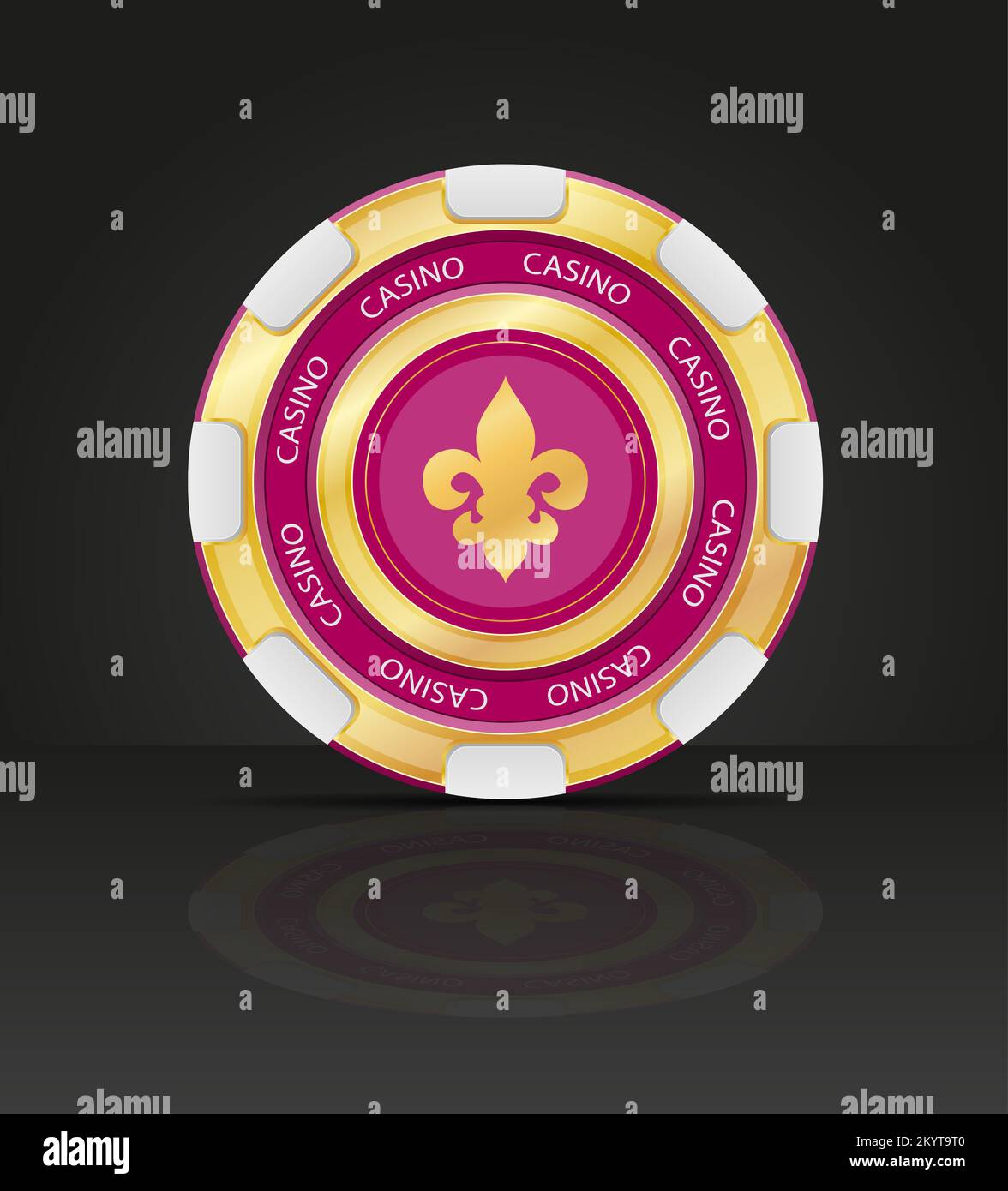 casino gambling chips vector illustration isolated on black background ...
