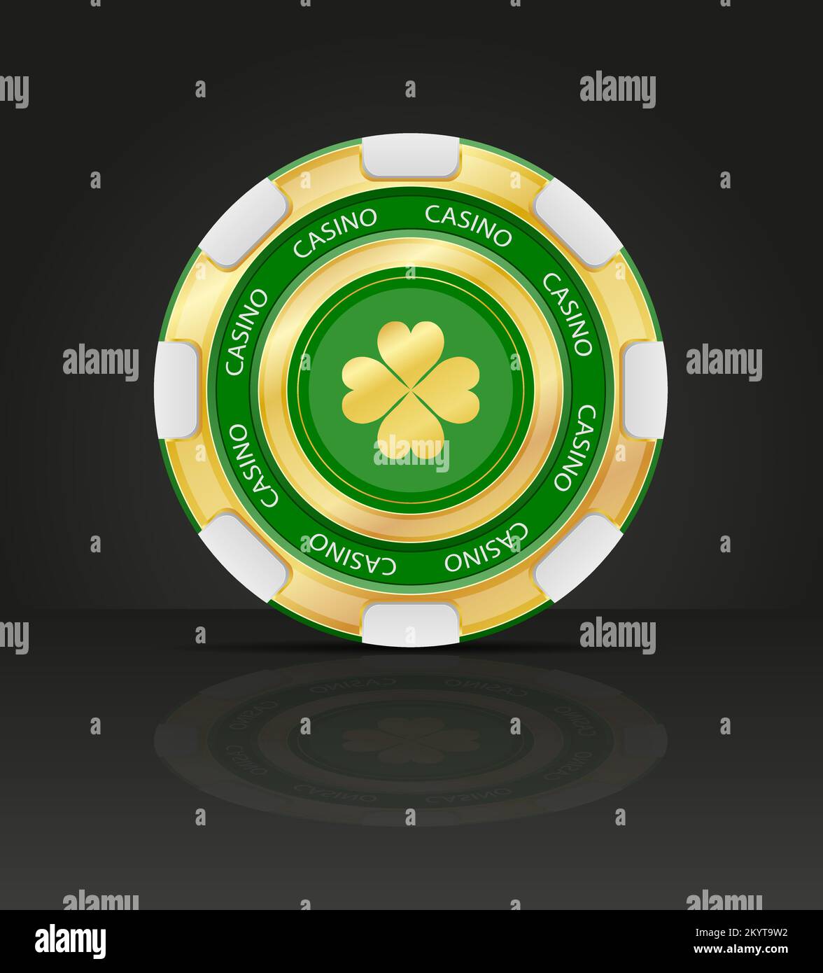 casino gambling chips vector illustration isolated on black background ...