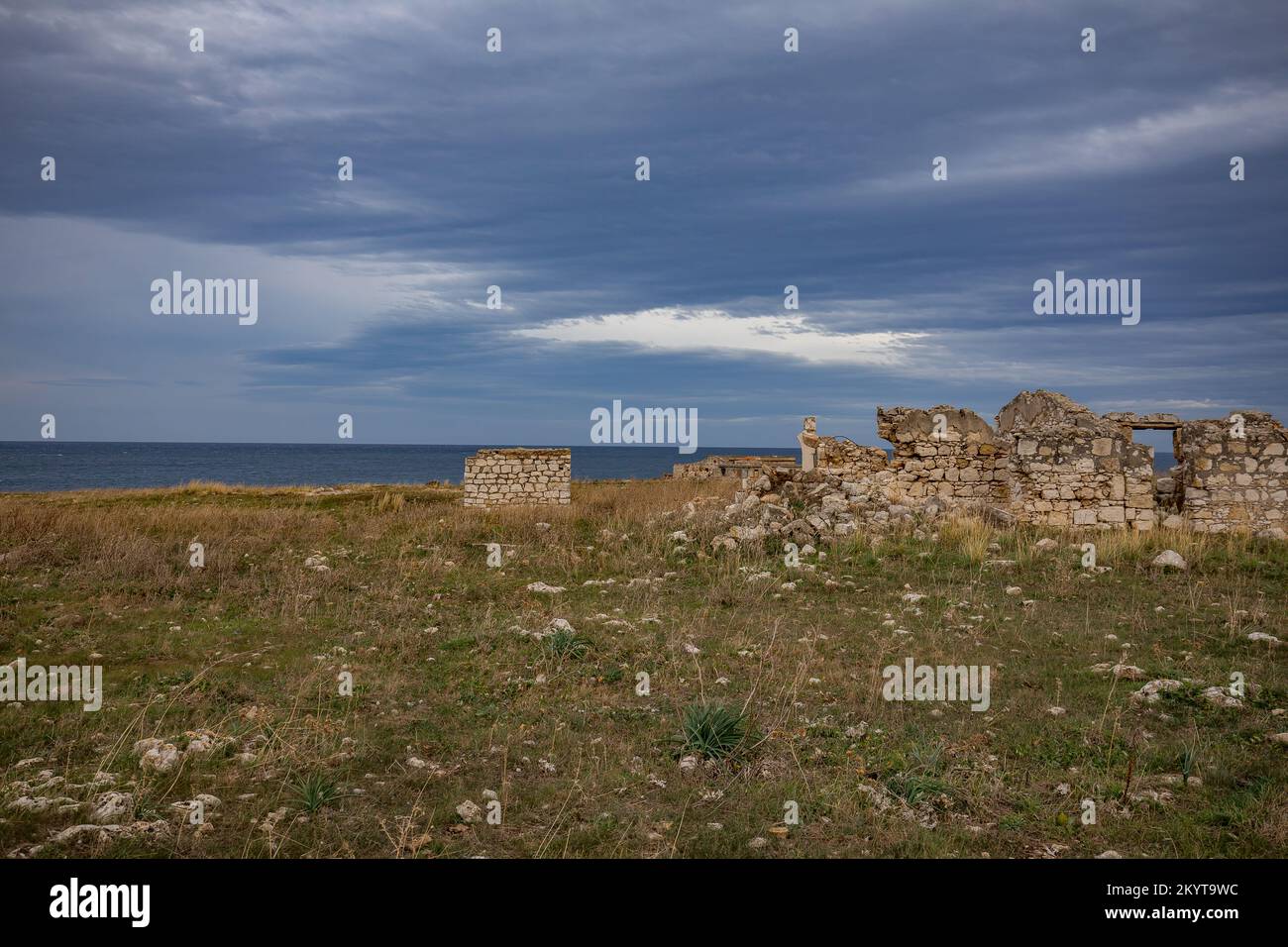 WWii Italian defence placements in Sicily Stock Photo - Alamy