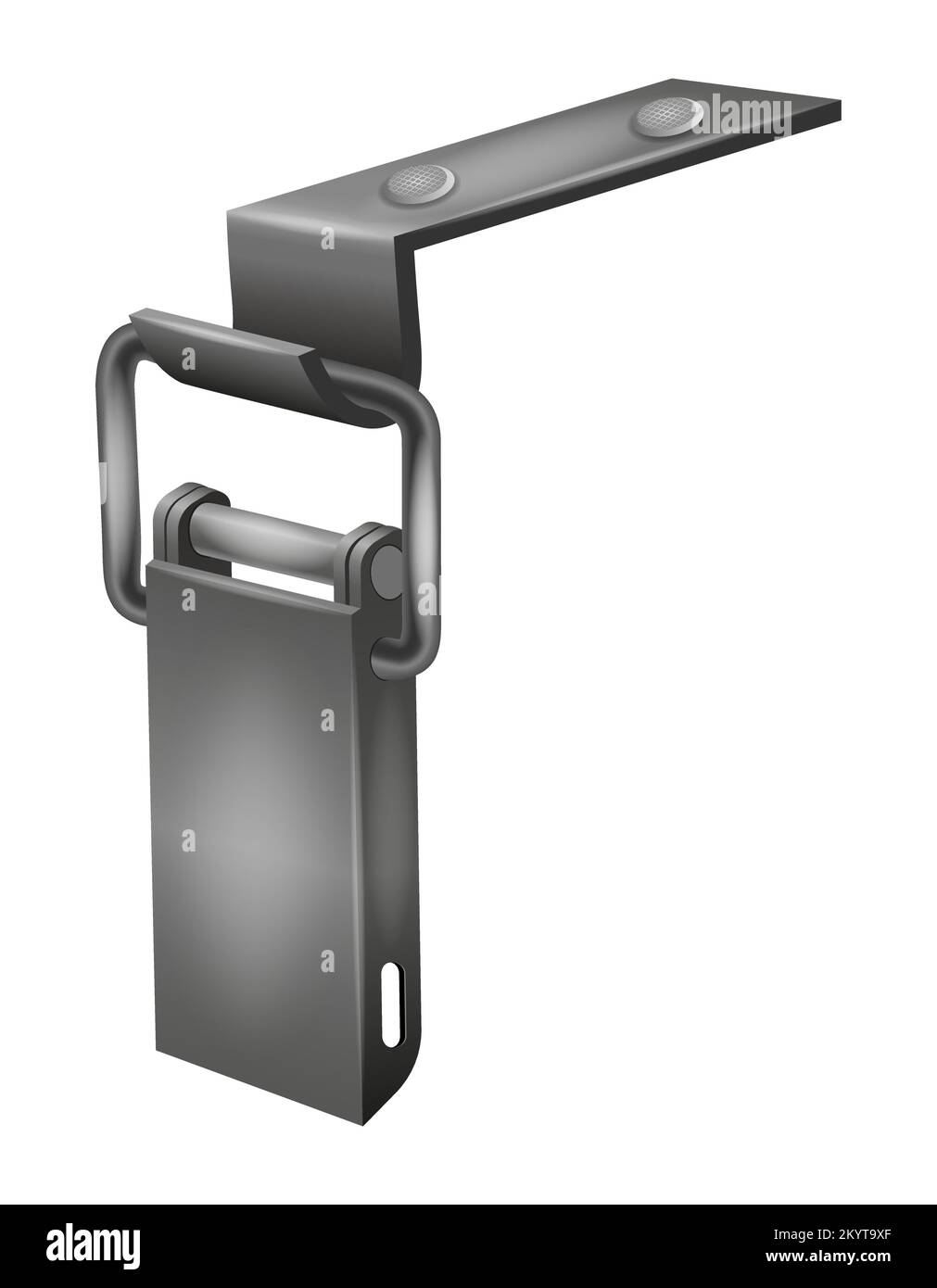 metal latch for tool box vector illustration isolated on white ...