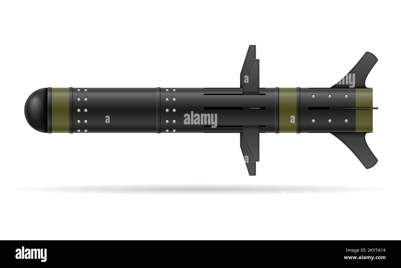 hand portable missile system vector illustration isolated on white ...