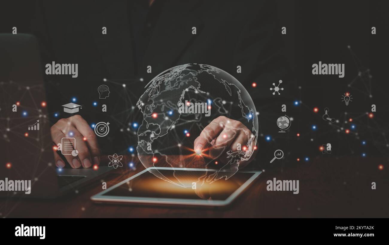 Education technology online digital webinar marketing e learning and knowledge management ...