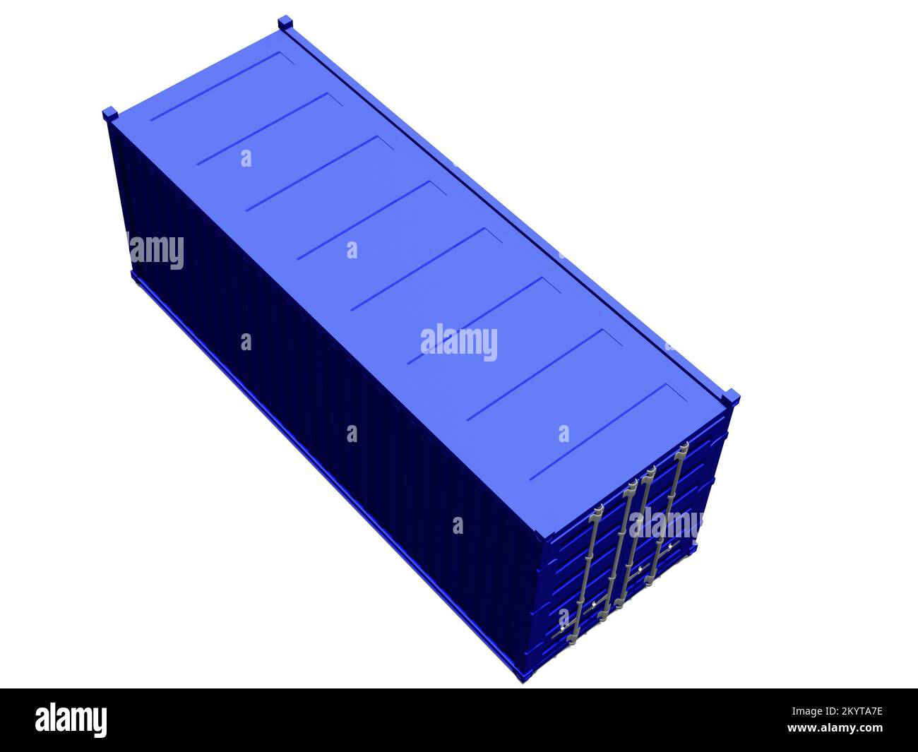 cargo container for the transport of goods 3d render illustration ...