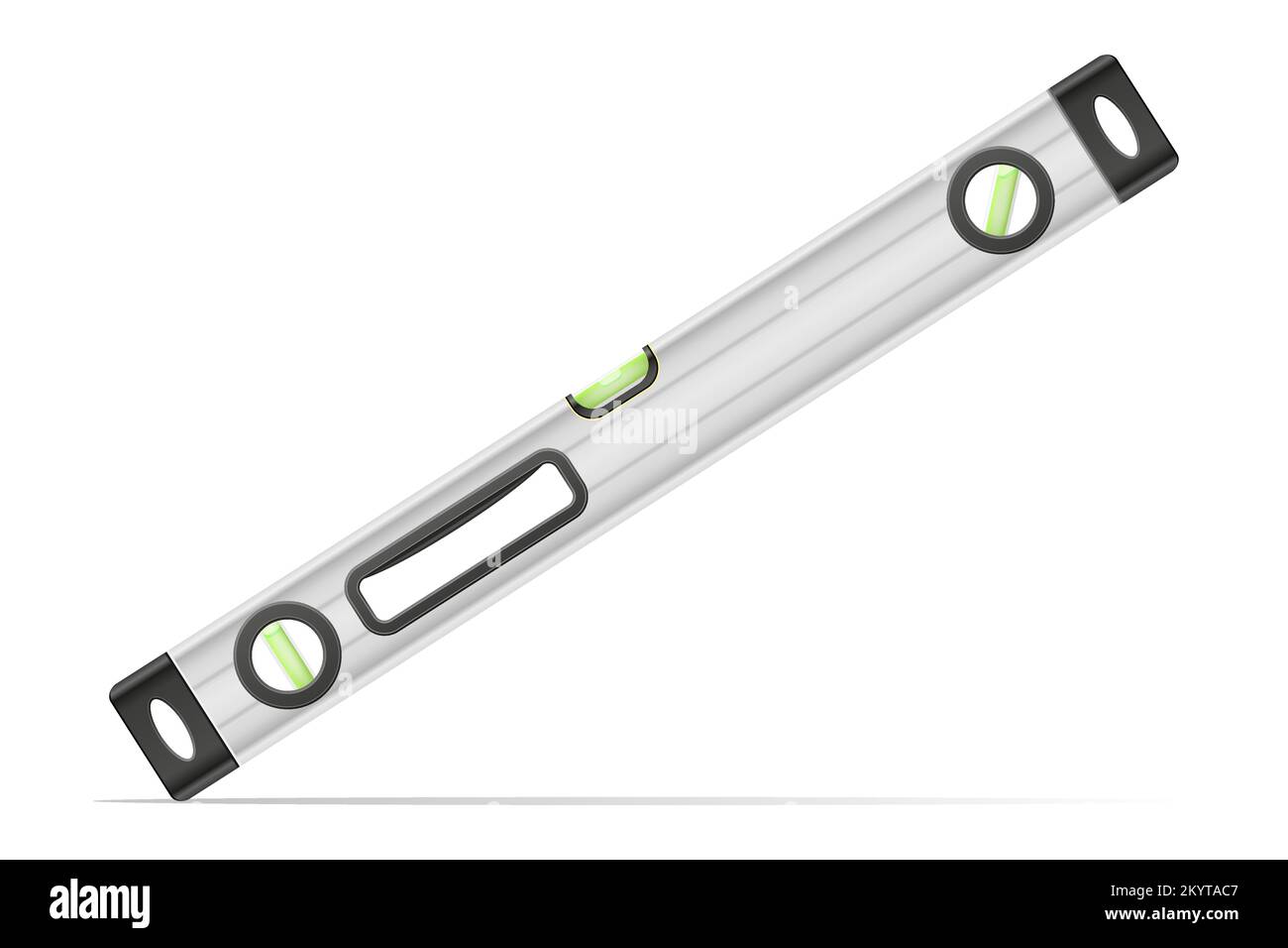 building level measuring device for determining a flat surface vector ...